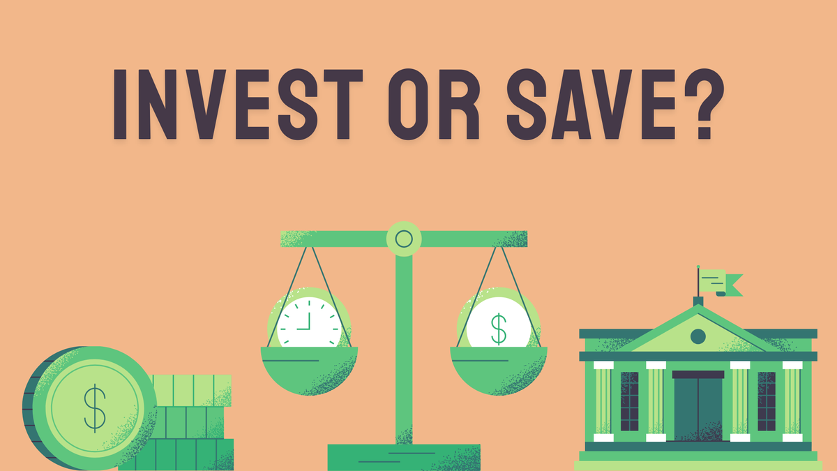What is the difference between saving and investing?